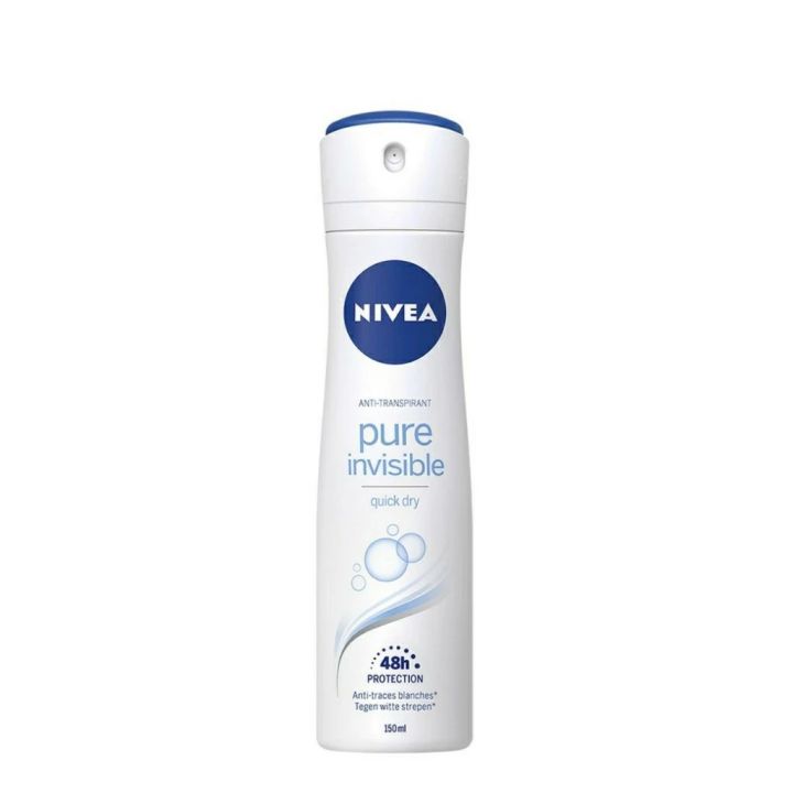 Nivea Pure Invisible Deodorant Body Spray 150ml | Daraz.lk