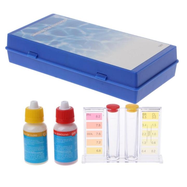 pH Chlorine Water Quality Test Kit Swimming Pool Hydroponics Aquarium ...