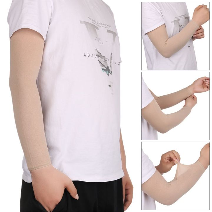 Elastic Sun Protection Cycling Sports Skin Color Forearm Concealer ...