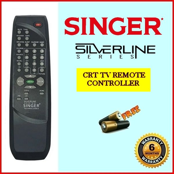 Singer Silverline CRT Tv Remote Controler & Free Batteries | Daraz.lk