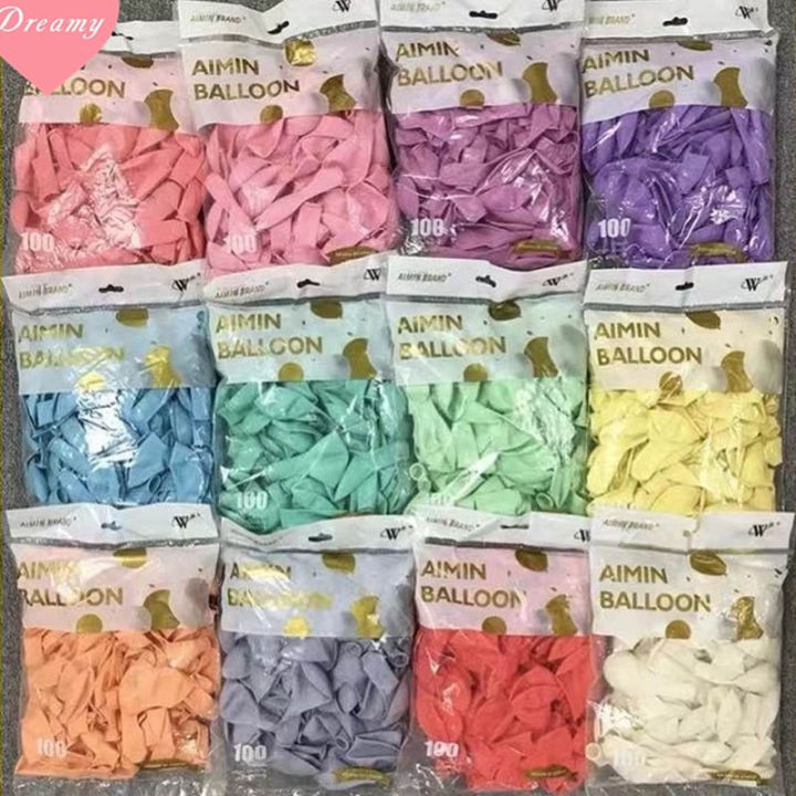 10" Pastal 100 Balloons Packet Decorations Birthday Party Anniversary ...
