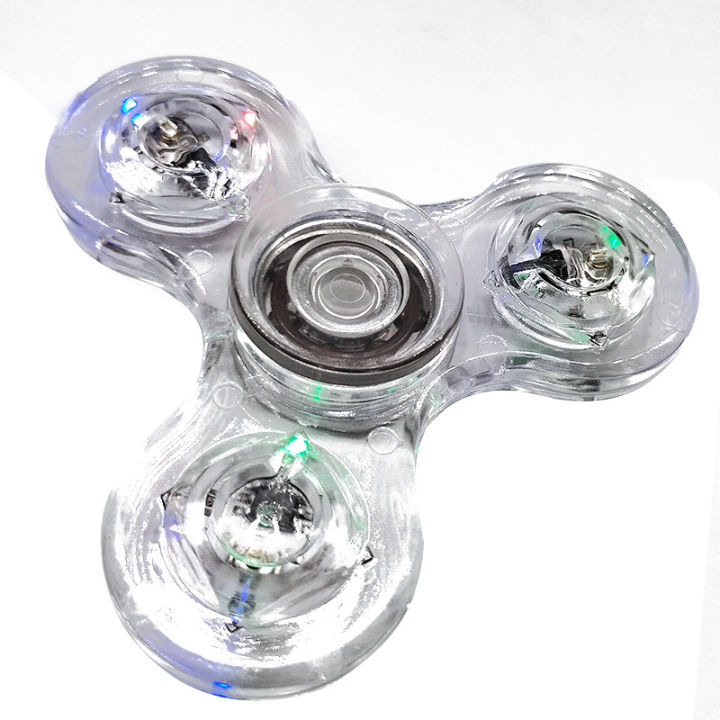 【HeritageTrove】Luminous LED light Spinner Hand Top Spinners Glow in ...