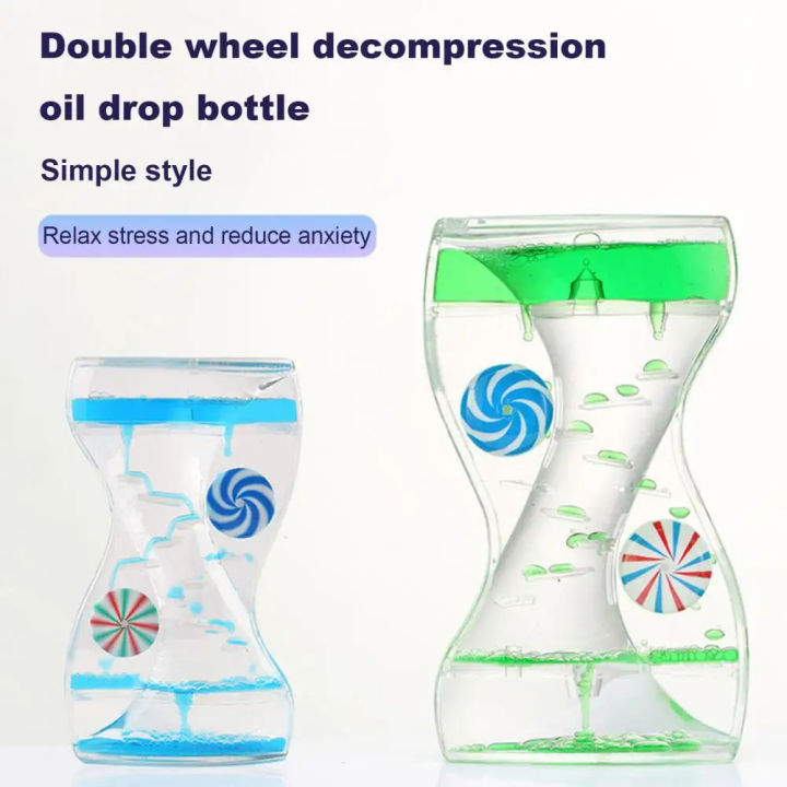Liquid Motion Bubbler Timer Rotary Wheels Colorful Oil Dropping ...