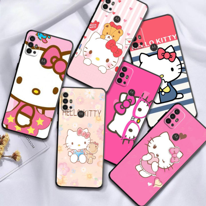 cartoon Hello Kitty Case Funda for Motorola Moto S30 G Stylus One Hyper ...