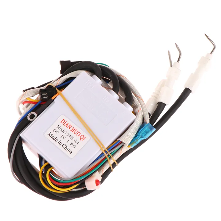 Total 14 Wires Universal DC 3V Gas Stove Double Ignition with ...