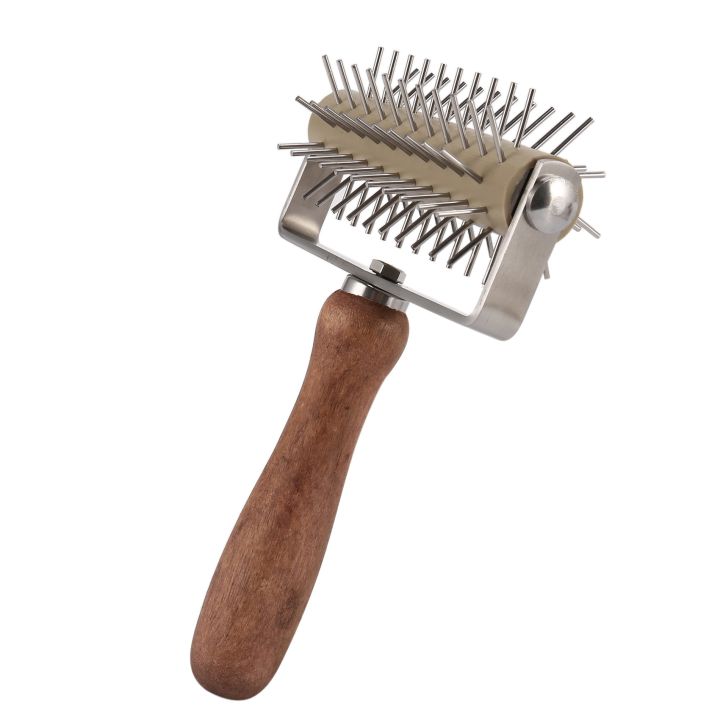 Stainless Steel Wheel Pizza Roller Pie Pastry Wooden Handle | Daraz.lk
