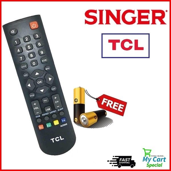 Singer TCL LED/LCD TV Remote Controller AD663 & Free Batteries | Daraz.lk