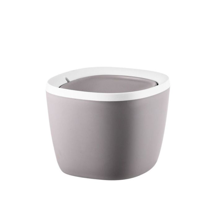 Simple Plastic Mini Desktop Bin Removable Portable Small Trash Can ...