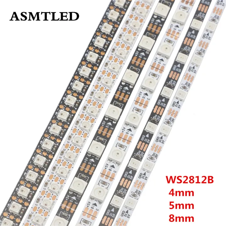 1-5m Narrow Dc 5v Ws2812b Led Strip Individually Addressable Ws2812 ...