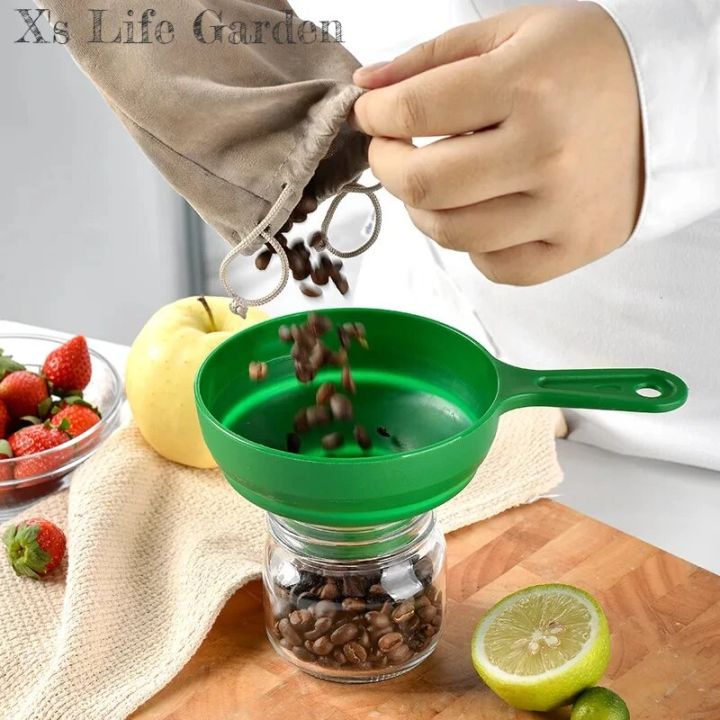 Plastic Folding Telescopic Funnel with Long Neck Liquid Filling gadget ...