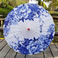 New Silk Cloth Oil Paper Umbrella Rain Women Decor Vintage Dance Prop ...