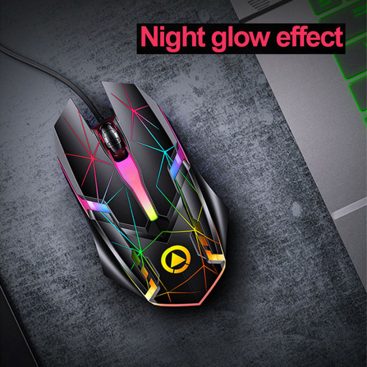 1200DPI USB Wired Gaming Mouse Optical Computer Mouse for PC Laptop 3 Keys Ergonomic Mice Led ...