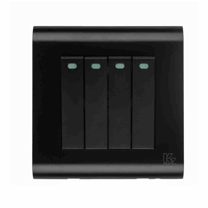 Kevilton Modular Series 4 Gang 1 Way Switch | Daraz.lk