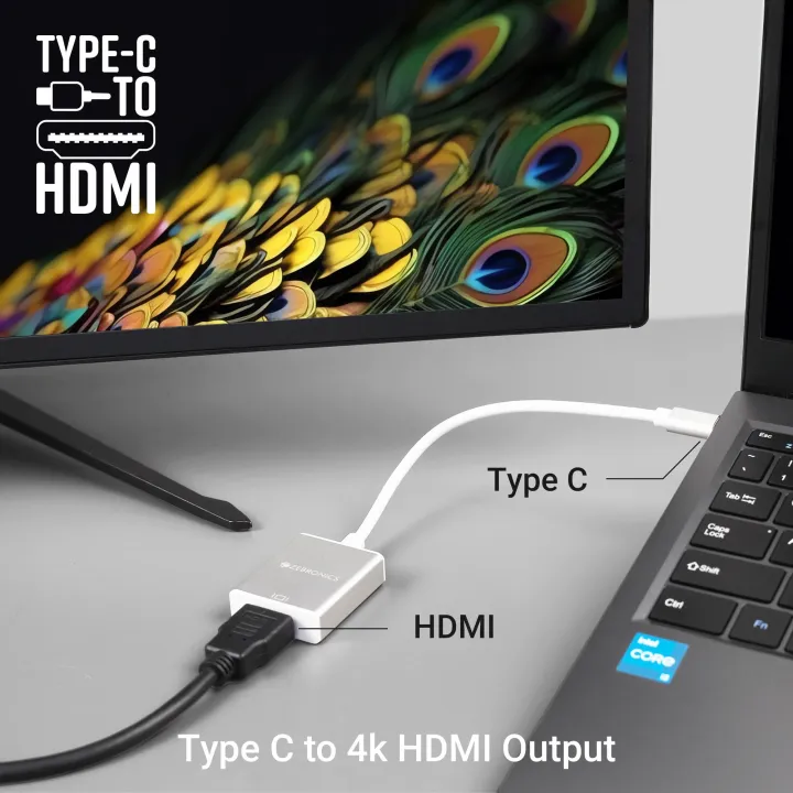 USB Type C to HDMI Converter Adapter 4K MONITOR , HDTV Digital Adapter ...