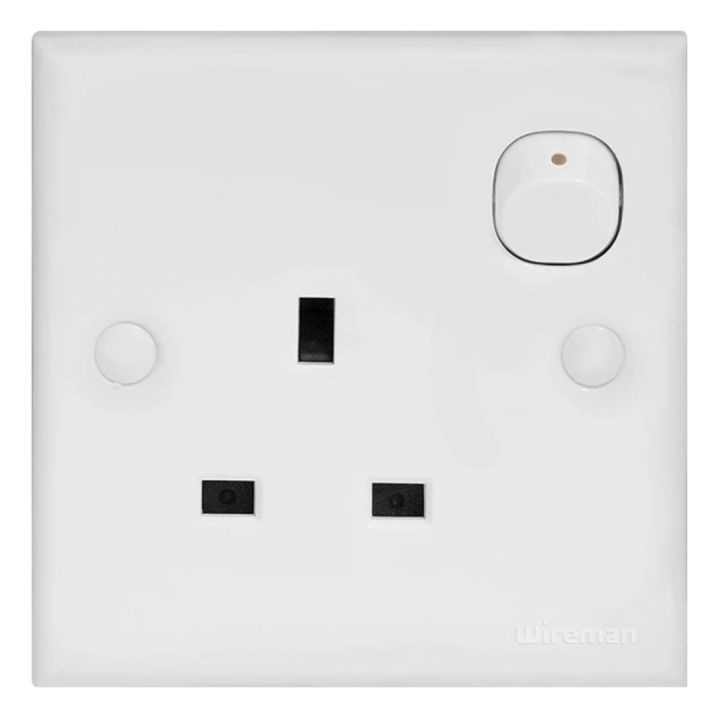 13A Single Socket Outlet Wireman | Wireman White | Life Time Warranty ...
