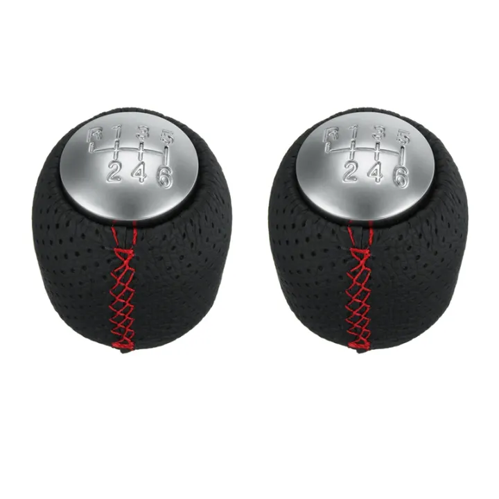 2X 6 Speed Manual Gear Shift Knob Shifter Lever Handball for Romeo 159 ...