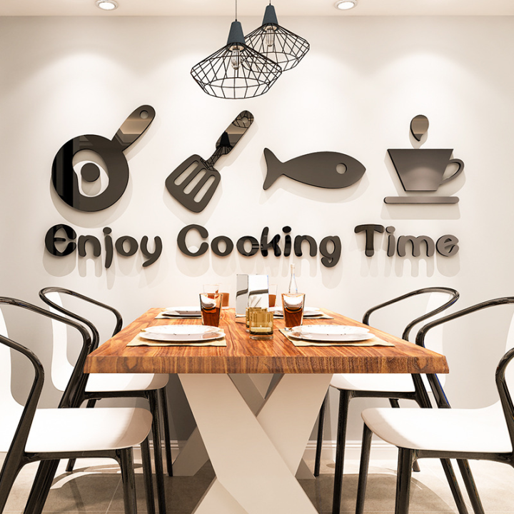 Nordic Style Kitchen Stickers 3D Three-dimensional Wall Stickers ...