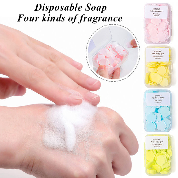1/5/10 Soap Paper Disposable Bath Hand Washing Travel Foaming Scented ...