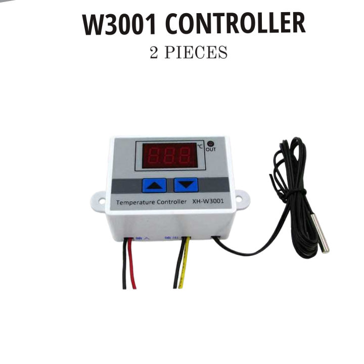 2 Pcs of W3001 Temperature controller 220V Temperature Controller 10A ...