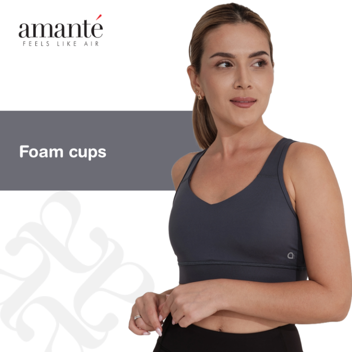Amante Flaunt Crossback Medium Impact Sports Bra | Daraz.lk