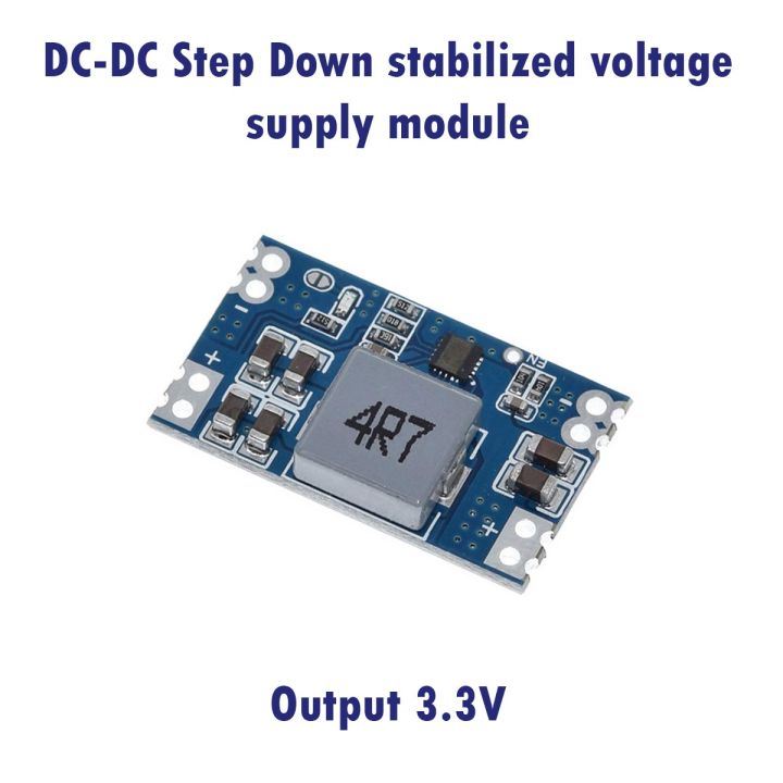 DC-DC 12V to 3.3V Step Down Stabilized Voltage Converter Module Supply ...