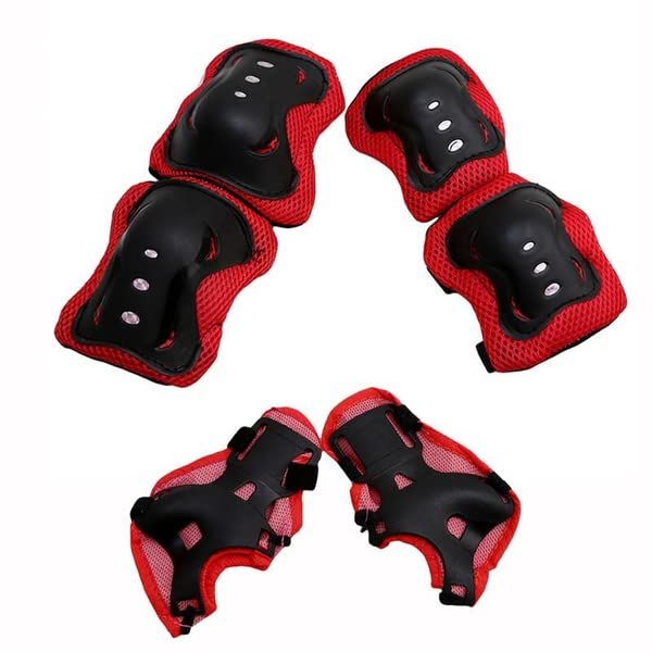 Kids Skating/Cycling/Scooter/Roller Skates 6 Pcs. Guard Set, EVA padded ...