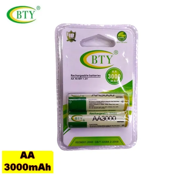 BTY AA Rechargeable Battery 3000mAh 1.2V Ni-MH | Daraz.lk