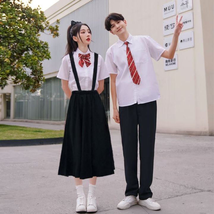 Junior High School Uniform Class Uniform Set College Style Summer High ...