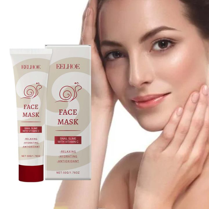 Snail Vitamin C Smear Mask Hydrating Firming Pore Refining Facial Care ...