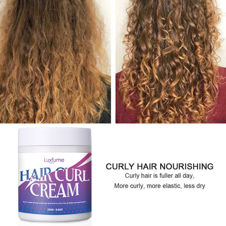 250ml Hair Curl Cream Anti-Frizz Curl Defining Cream Moisturising ...