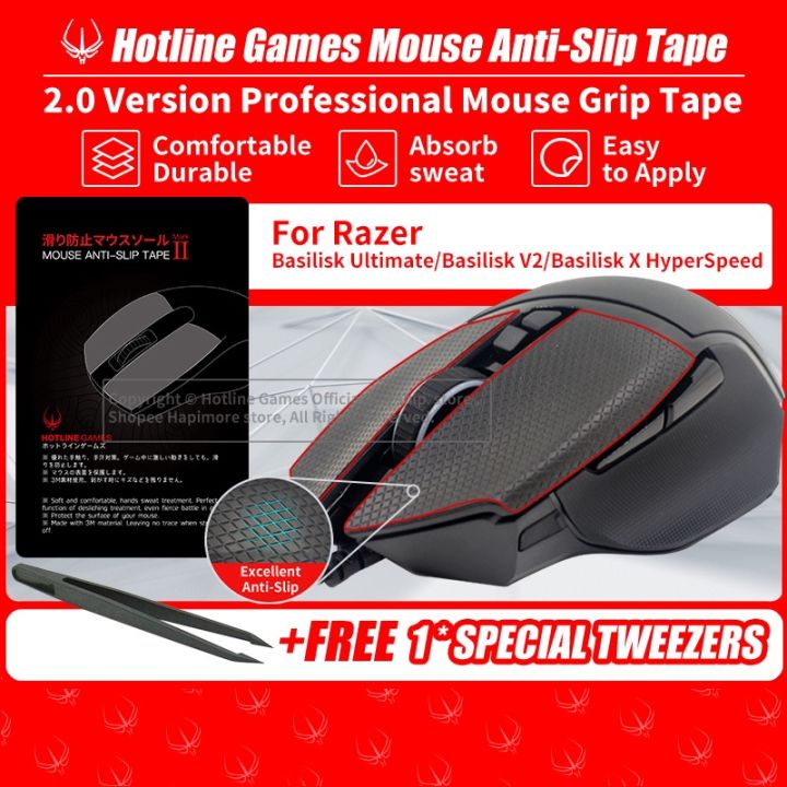 Hotline Games 2.0 Mouse Grip Tape for Razer Basilisk Ultimate/V2/X ...