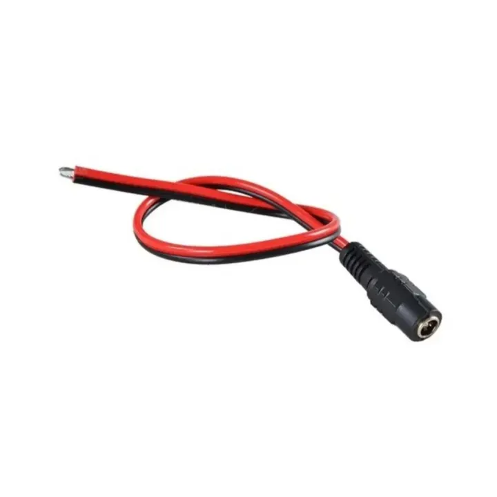 Female DC Cable 12V-38v DC Power 5.5x2.1mm Pigtail for CCTV Camera LED ...