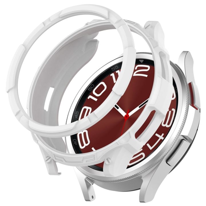 Armored Watch Case+Rotating Bezel For Samsung Galaxy Watch 6 Classic ...