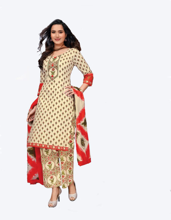 High quality 100% cotton DEEPTEX Salwar materials unstitched cotton ...
