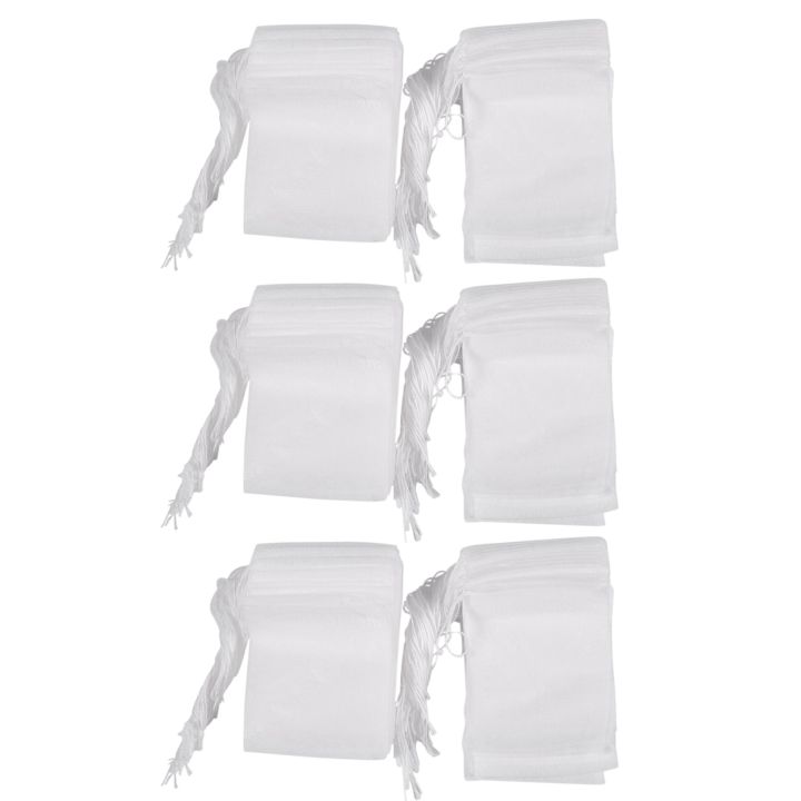 HYQZLTCA 300 Pcs Disposable Empty Tea Bag String Heat Seal Filter Paper ...
