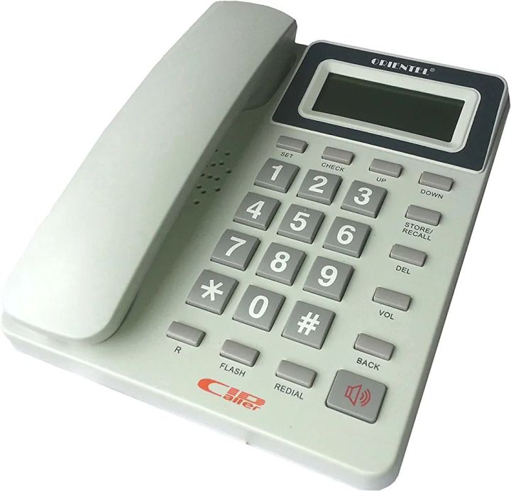 Orientel KXT1566cid Corded Landline CLI Phone DTMF/FSK Dual System Landline CLI | Daraz.lk