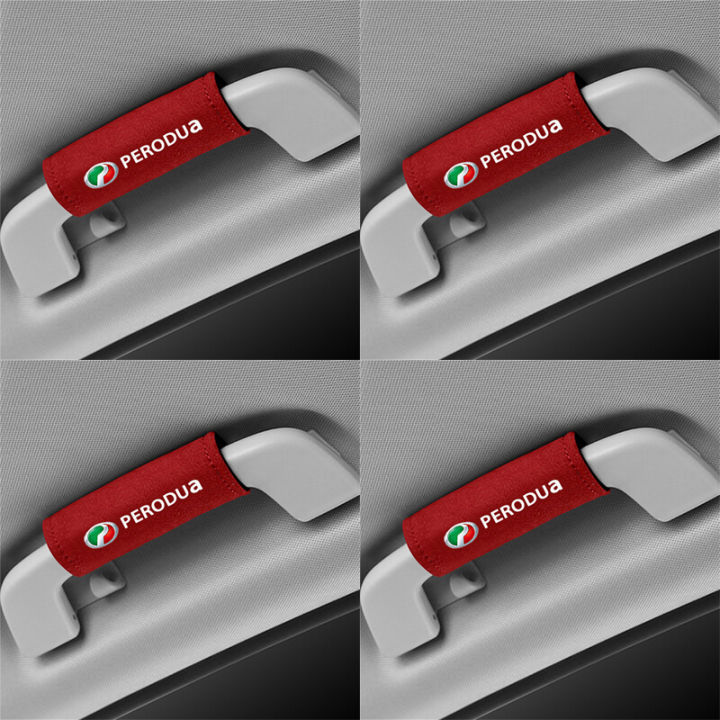 4Pcs Car Roof Pull Gloves Door Handle Armrest Protector for Perodua ...