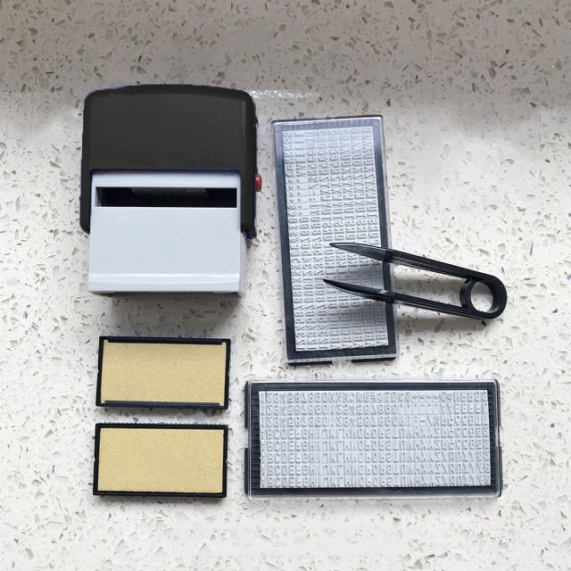 Business Diy Kit Stamp Handicrafts Personalized Name Self Custom Rubber ...