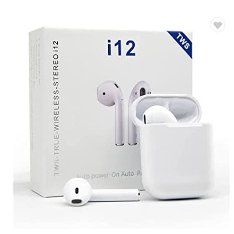 i12 TWS Wireless Bluetooth Earpods - with Chargeable Case | Earphones ...