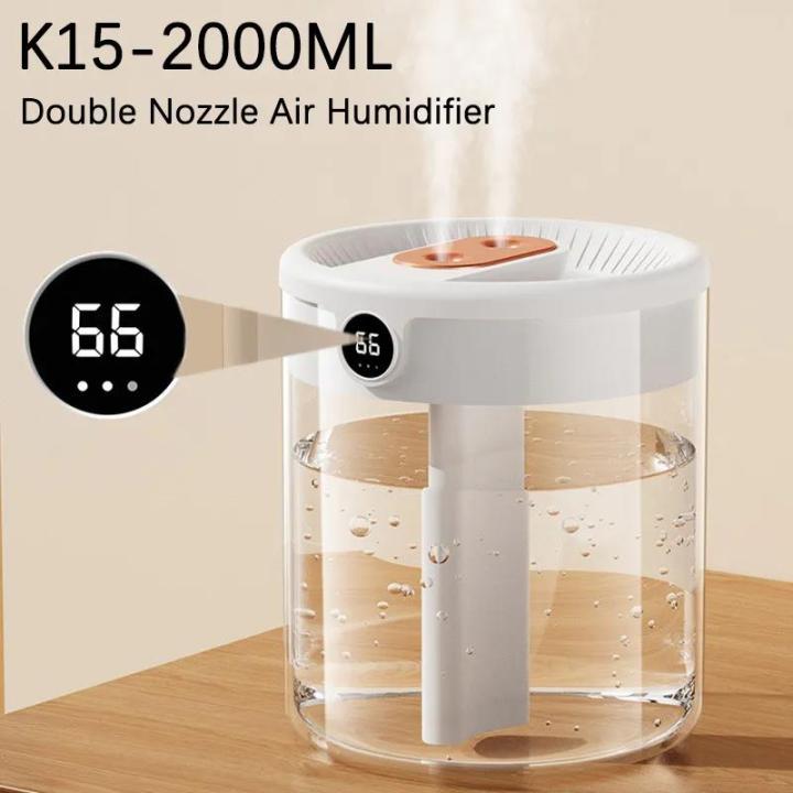 Xiaomi 2L Air Humidifier Newest Double Nozzle With LCD Humidity Display ...
