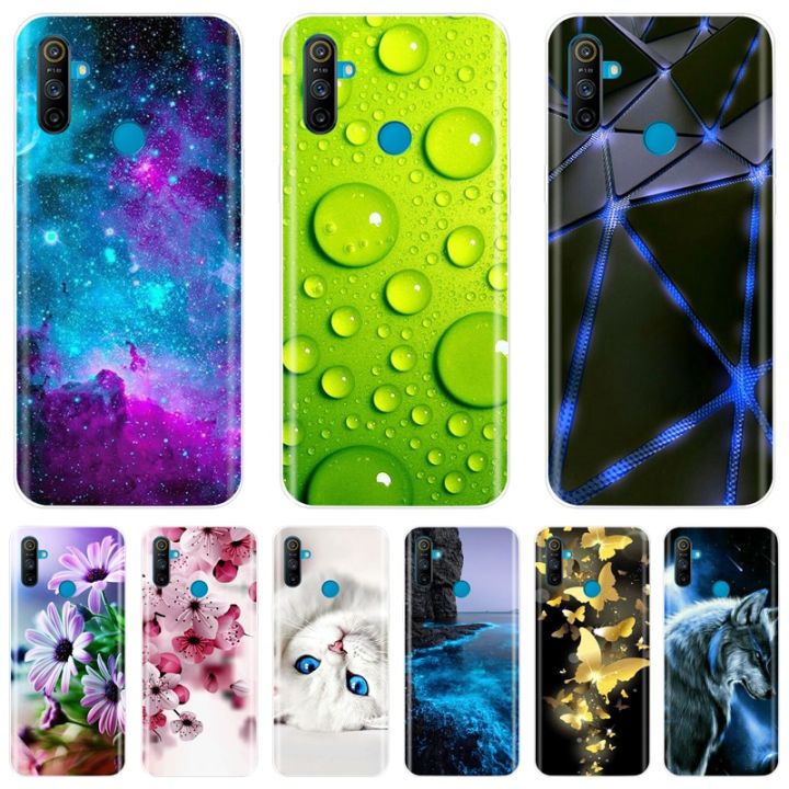 For Realme C3 Case Soft Cover Silicone TPU Pattern Back Case For OPPO ...