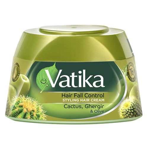 Vatika Styling Hair Cream Hair Fall Control Cactus Ghergir & Olive ...