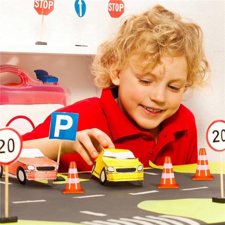 Mini Traffic Cones 30Pcs Miniature Road Cones Construction Cones Kids ...