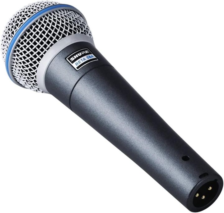 Shure BETA 58A Vocal Microphone - Single Element Supercardioid Dynamic Mic for Stage and Studio ...
