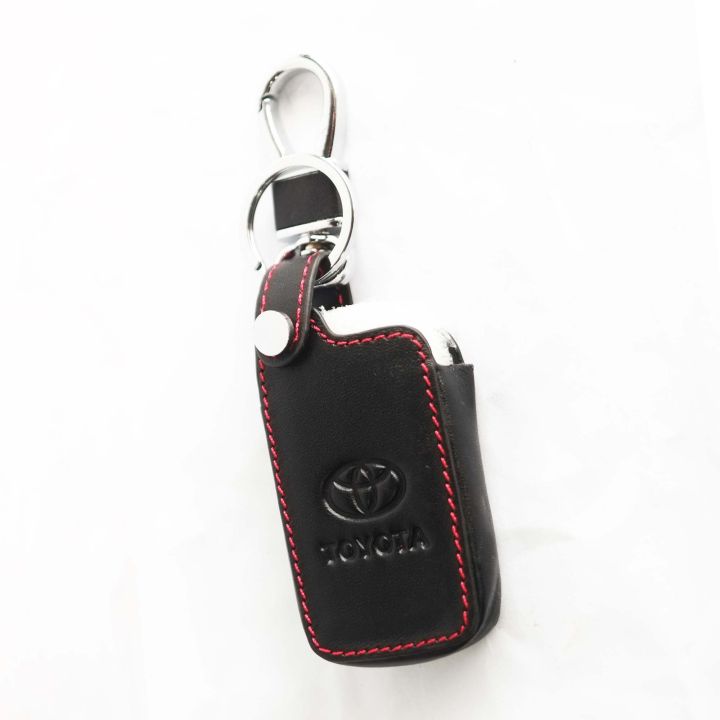 Car Leather Key Pouch For Toyota Vitz smart Key Cars | Daraz.lk