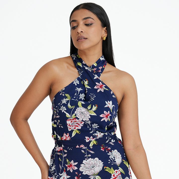 Women's Wrap Neck Maxi Dress | Daraz.lk