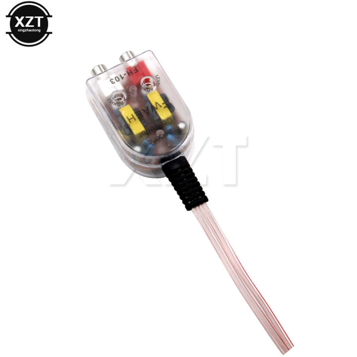 New High Low Sockets For Car Speaker Rca Level Adaptor Auto Line Out ...