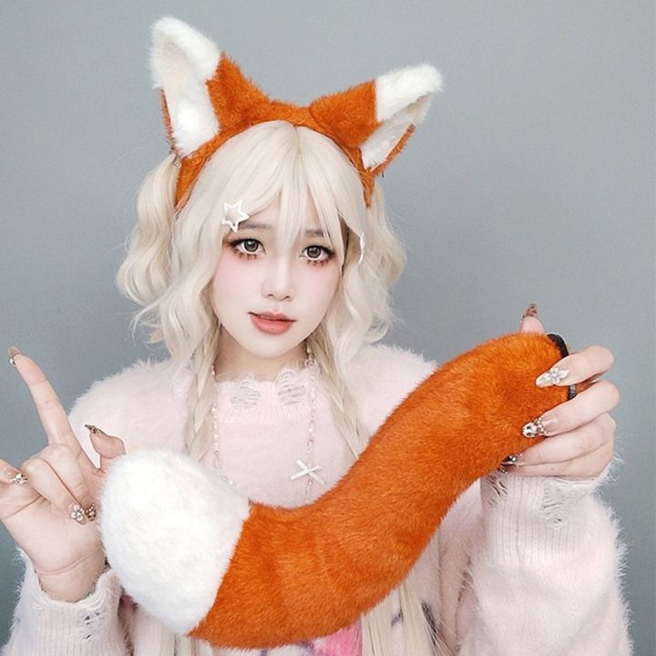 Cute Zootopia Fox Ear Headwear Judy Hopps Orange Cosplay Headwear Nick ...