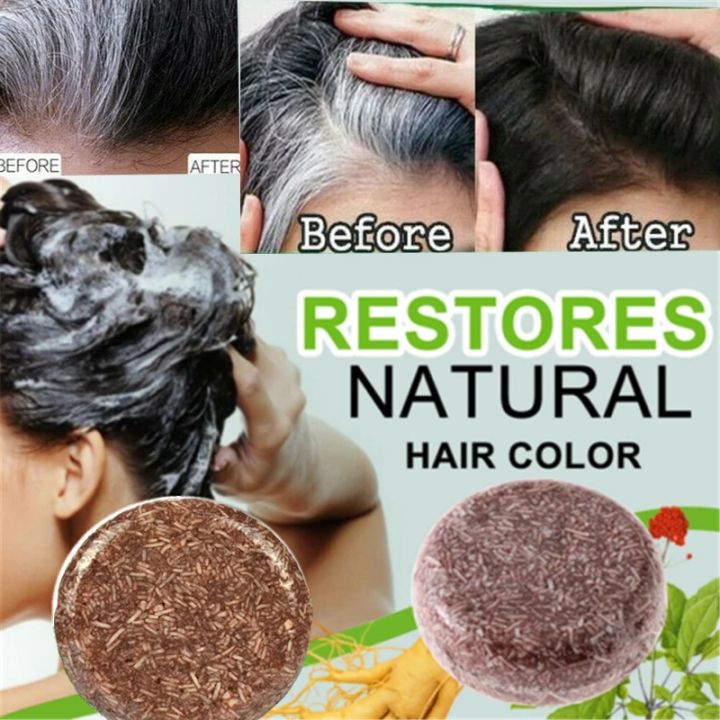 Polygonum Hair Darkening Soap Hair Growth Shampoo Bar Soap Solid ...