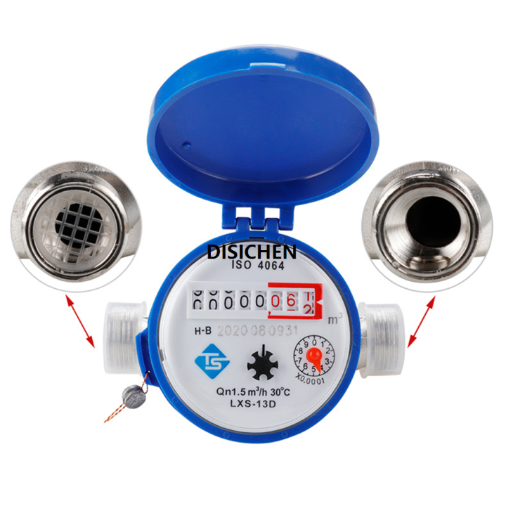 DISICHEN IUQXU Smart Water Meter Mechanical Rotary Pointer Counter Flow ...